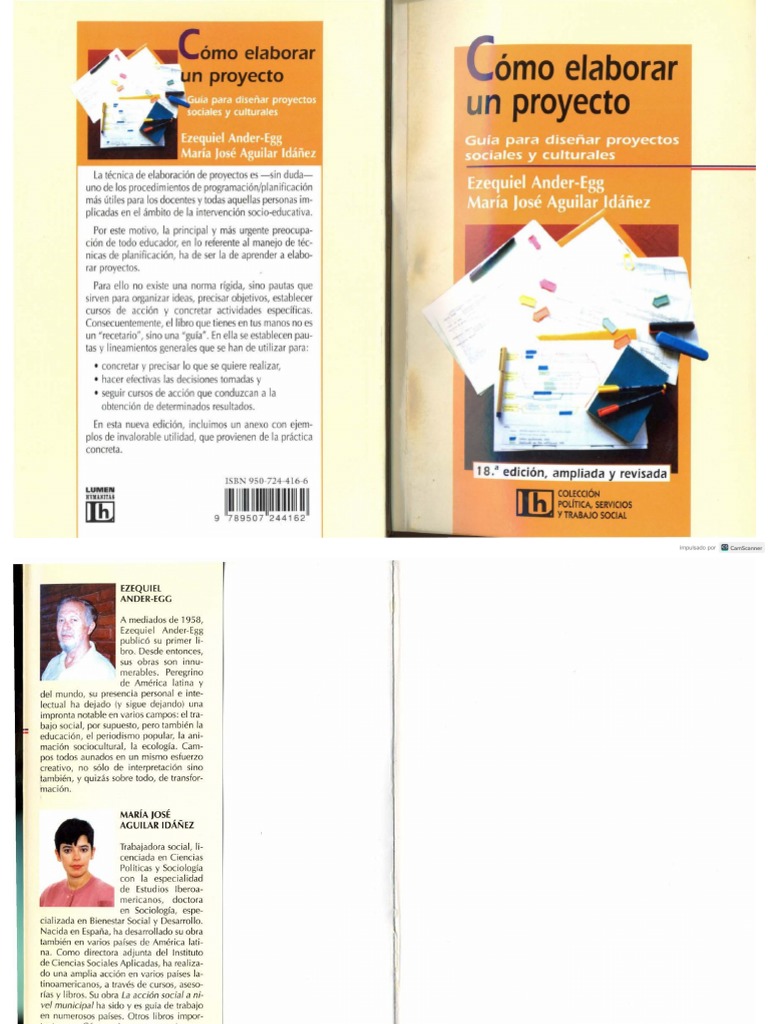 Como Elaborar Un Proyecto 2005 Ed.18 Ander Egg Ezequiel y Aguilar Idáñez MJ PDF | PDF
