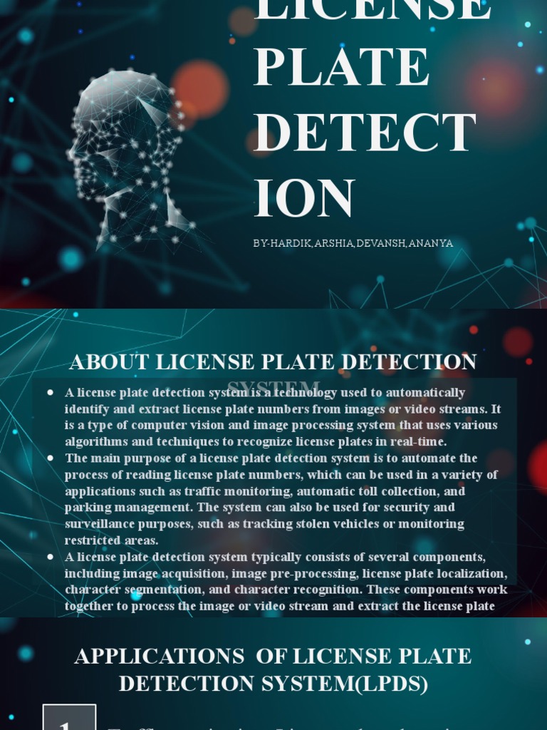 License Plate Detection | PDF | Deep Learning | Optical Character ...