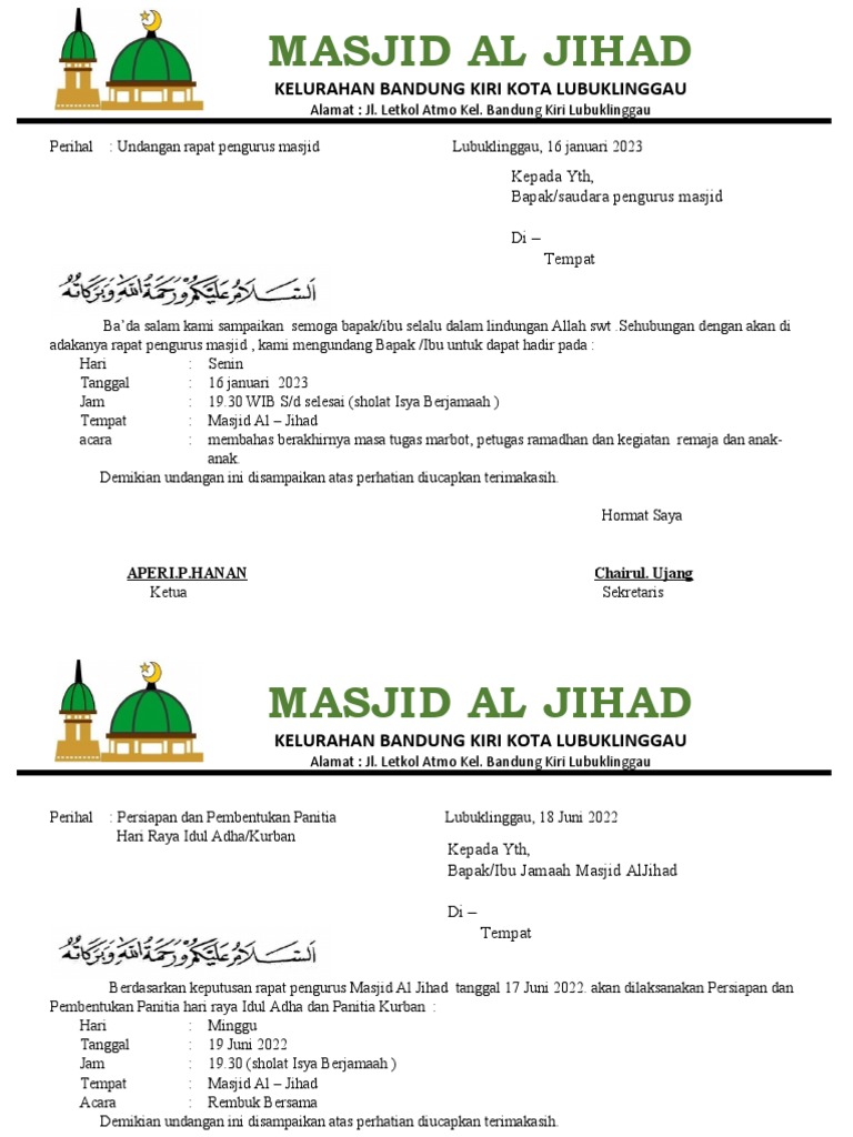 Undangan Maulid Nabi | PDF
