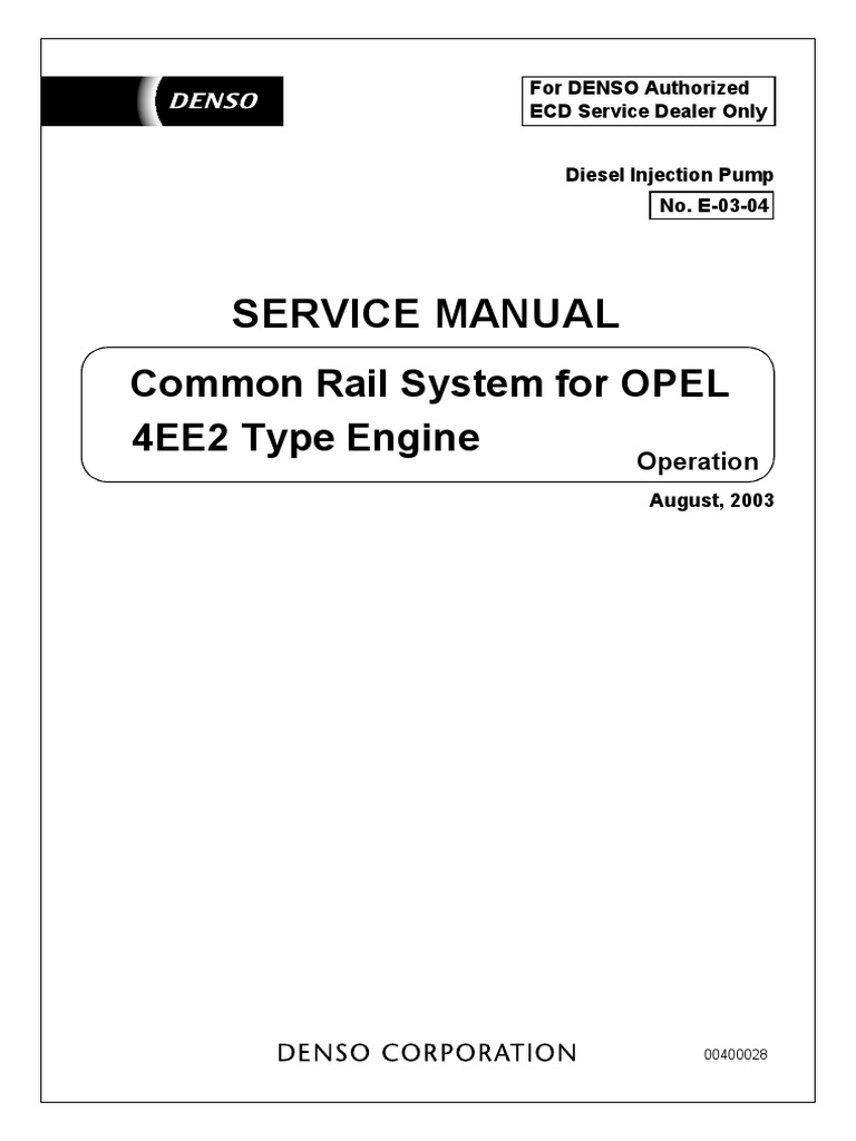 OPEL 4EE2 Type Engine | PDF