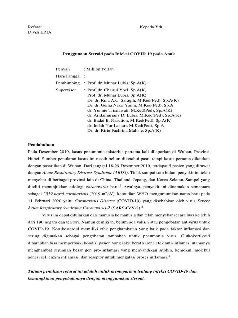 Refarat PICU Mil | PDF