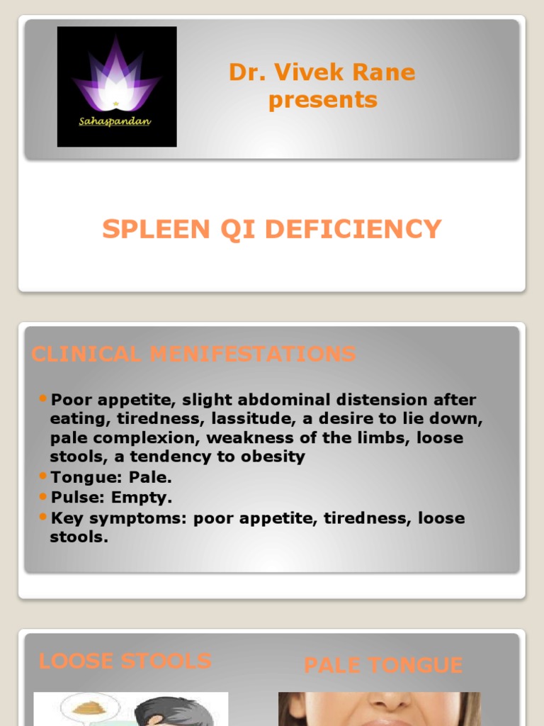 Spleen Qi Defficiency Sample | PDF | Appetite | Human Diseases And ...