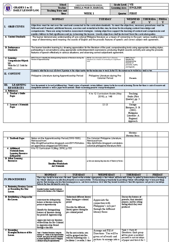 Week 1 | PDF | Teaching Method | Learning