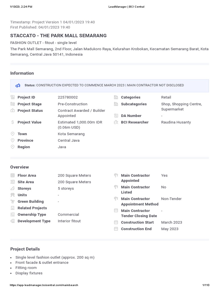 Leadmanager Bci Central F Pdf Jakarta Road