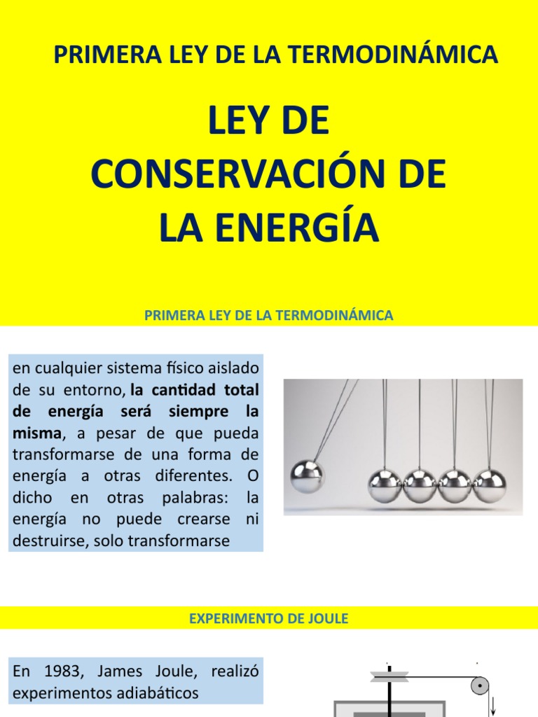Primera Ley de La Termodinamica | PDF | Termodinámica | Calor