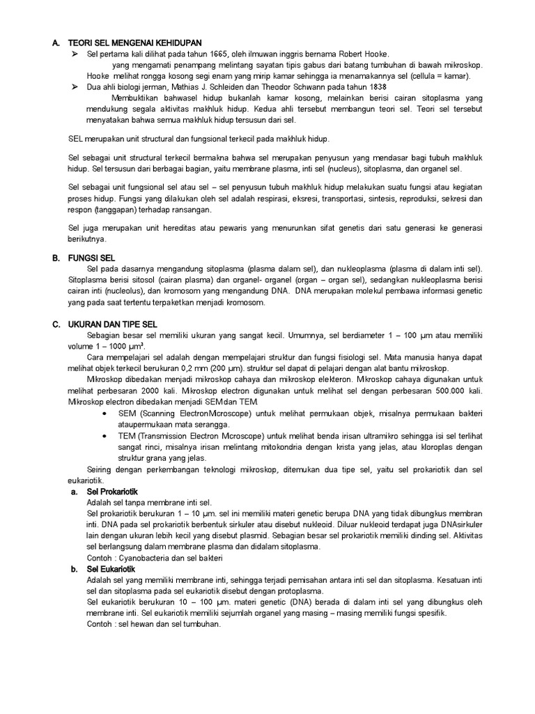 BAHAN AJAR BIO XI Ketik | PDF