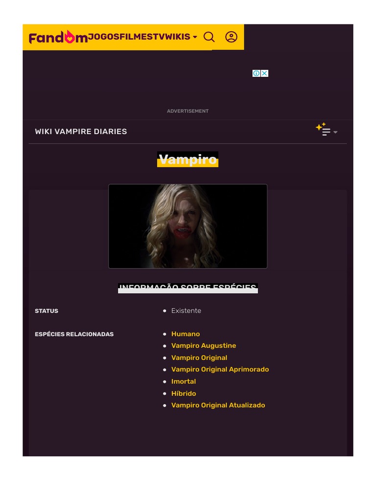 Vampiro - Wiki Vampire Diaries - Fandom | PDF