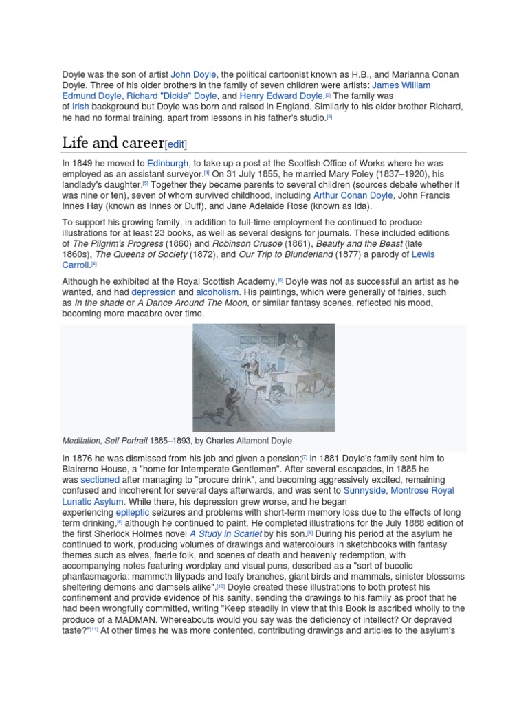 Charles Altamont Doyle | PDF | Arthur Conan Doyle