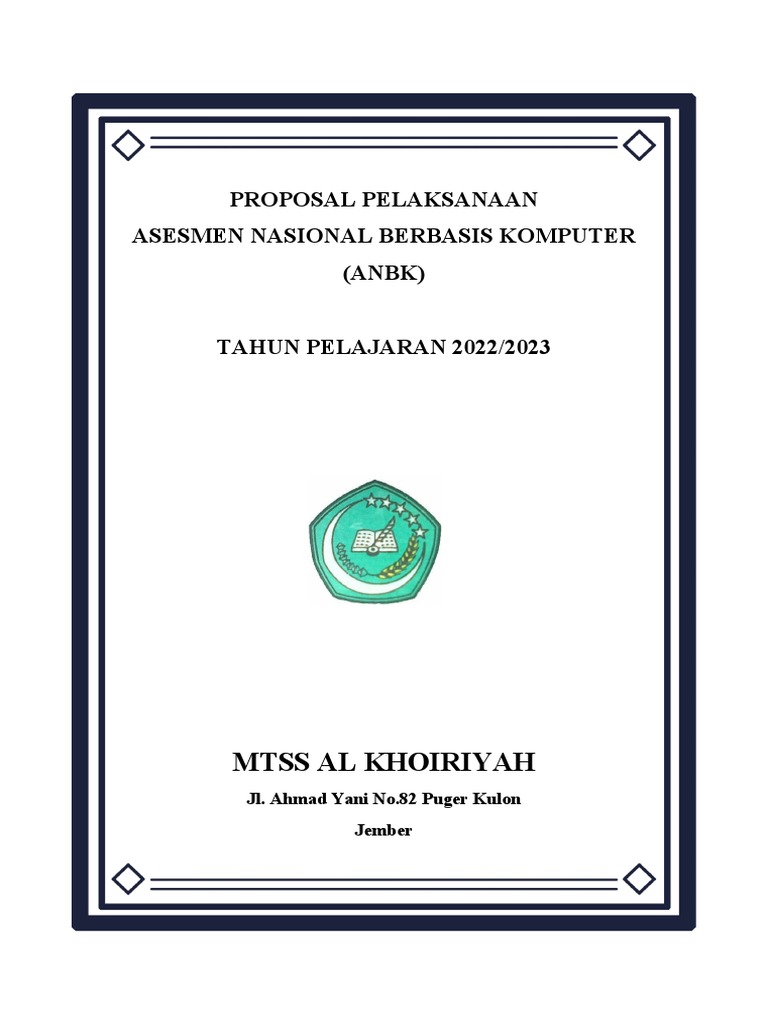 Laporan Pelaksanaan ANBK SD (Panduanmengajar - Com) | PDF