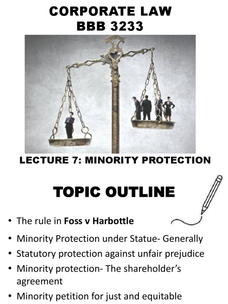 Minority Shareholder Protection in Corporate Law | PDF | Liquidation ...