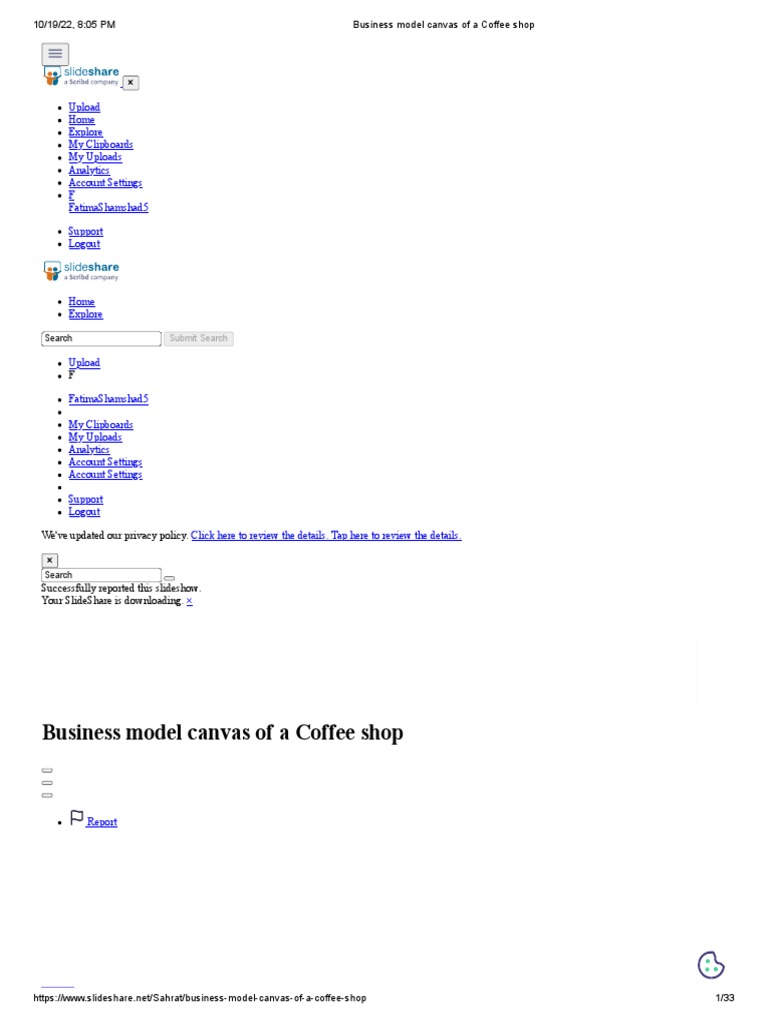 Business Model Canvas of A Coffee Shop | PDF | Customer | Marketing