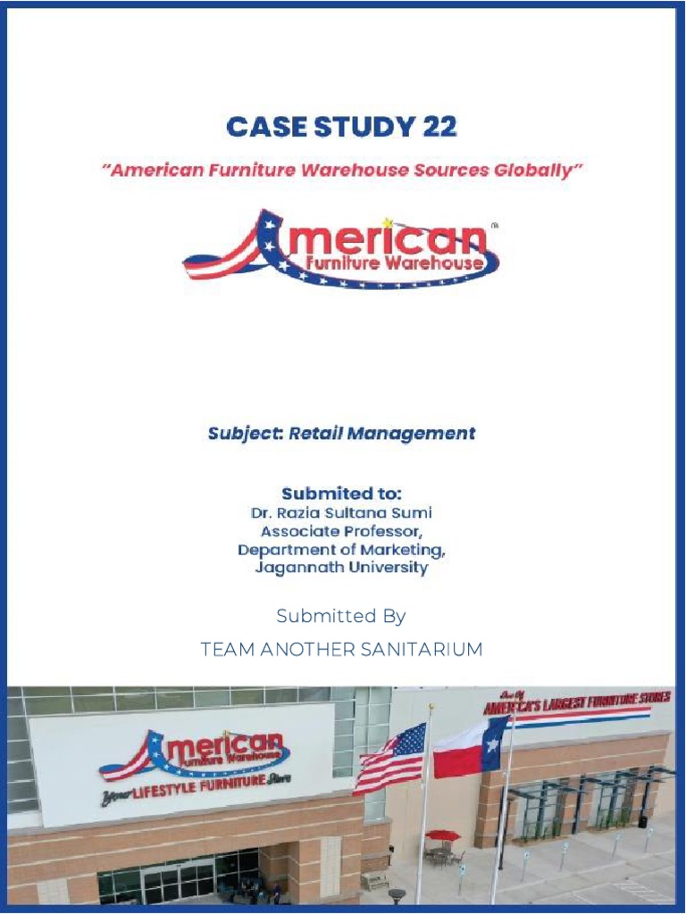 Team Another Sanitarium - Retail Management - Case Study On AFW | PDF ...