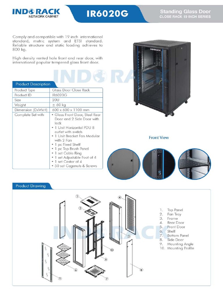 6buaw Closerack Glassdoor Ir6020g | PDF