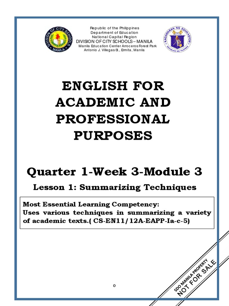 EAPP Q1 Mod3 | PDF | Cognitive Science