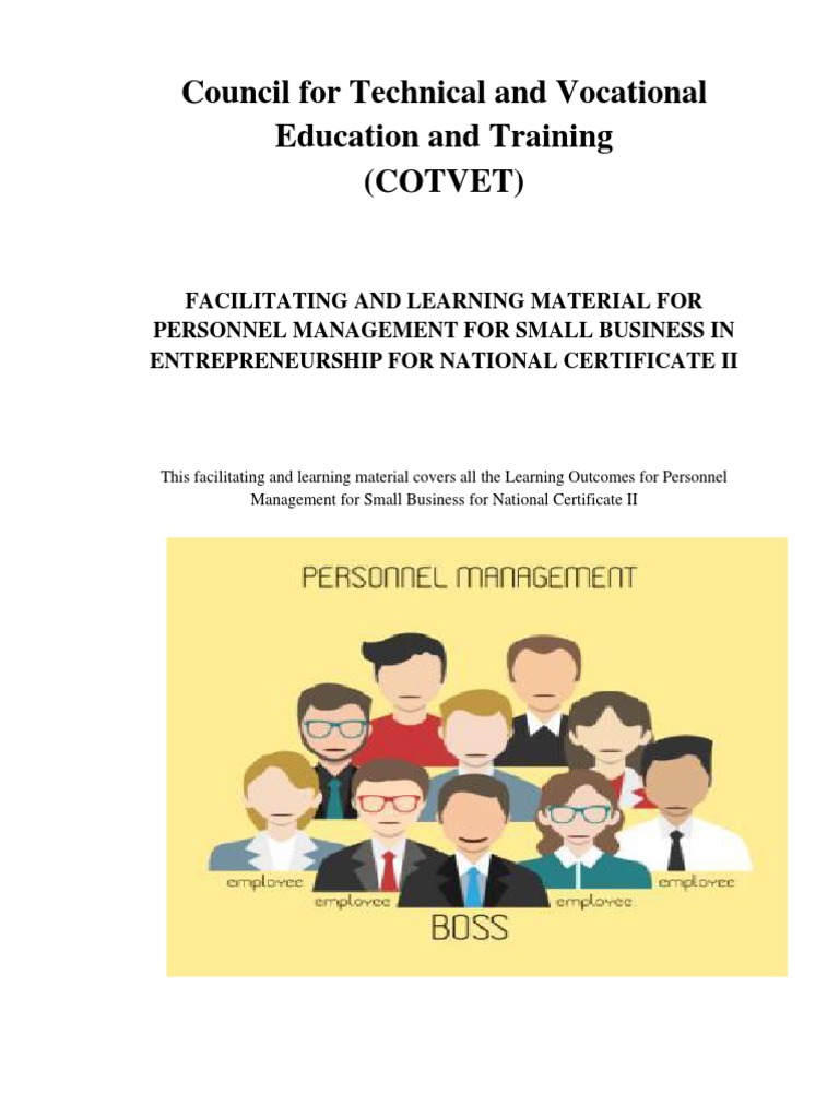Unit-3 Personnel Management For Small Business | PDF | Business