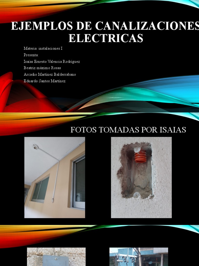 Ejemplos de Canalizaciones Eléctricas | PDF