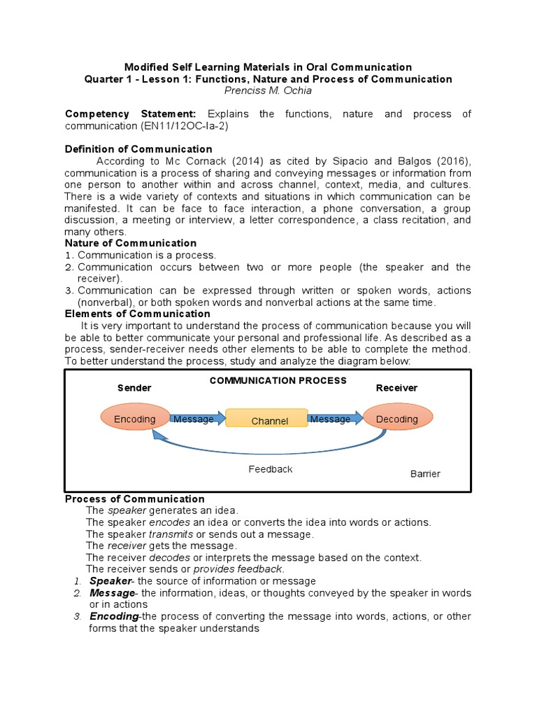 Quarter 1 - Lesson 1 | PDF