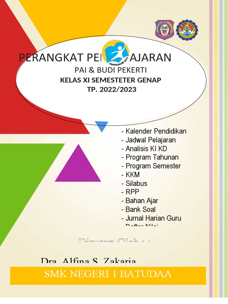 Cover Perangkat Pembelajaran PAI Kelas XI | PDF