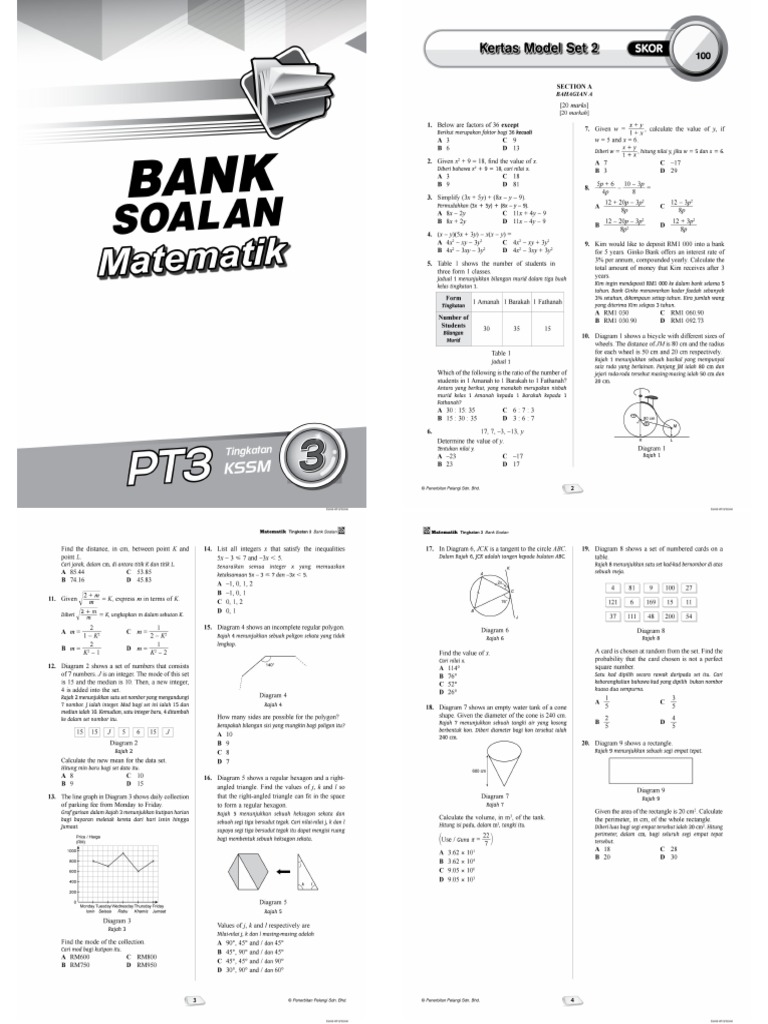 Kertas Model Set 2 | PDF