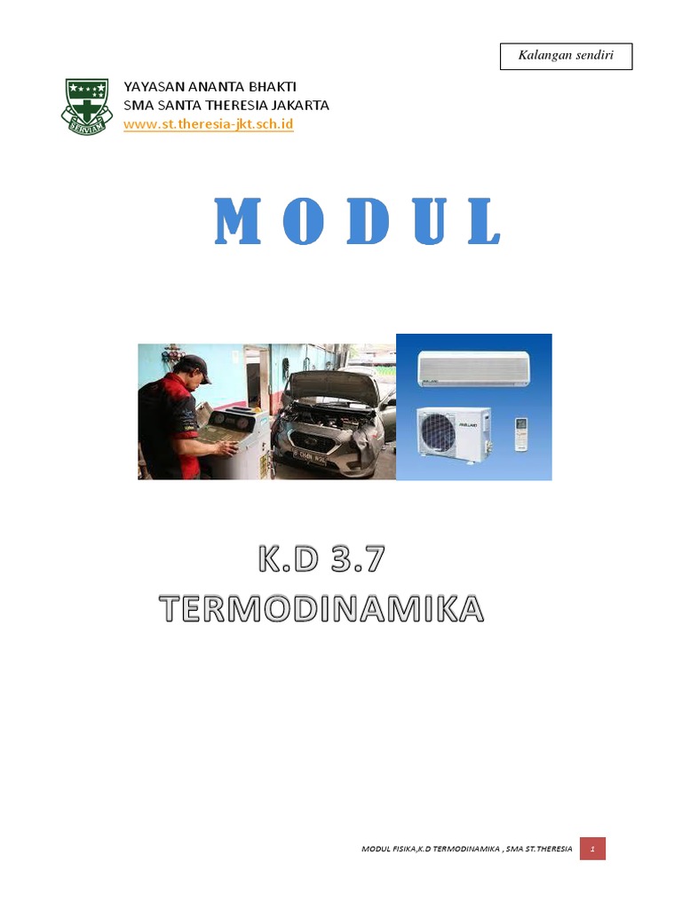 Modul Termodinamika Kelas 11 SMA | PDF
