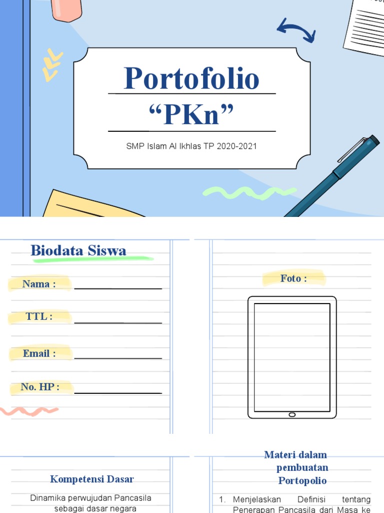 Lembar Portofolio PPKN Kelas 9 | PDF