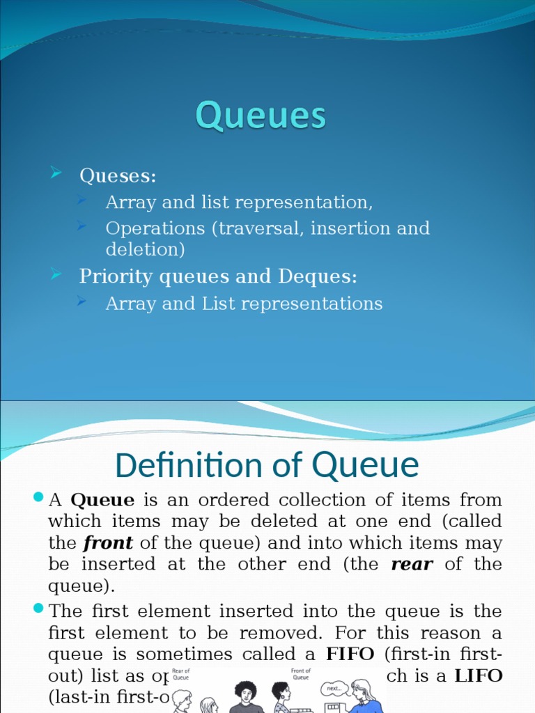 2 Queue Pdf Queue Abstract Data Type Algorithms And Data Structures 8955