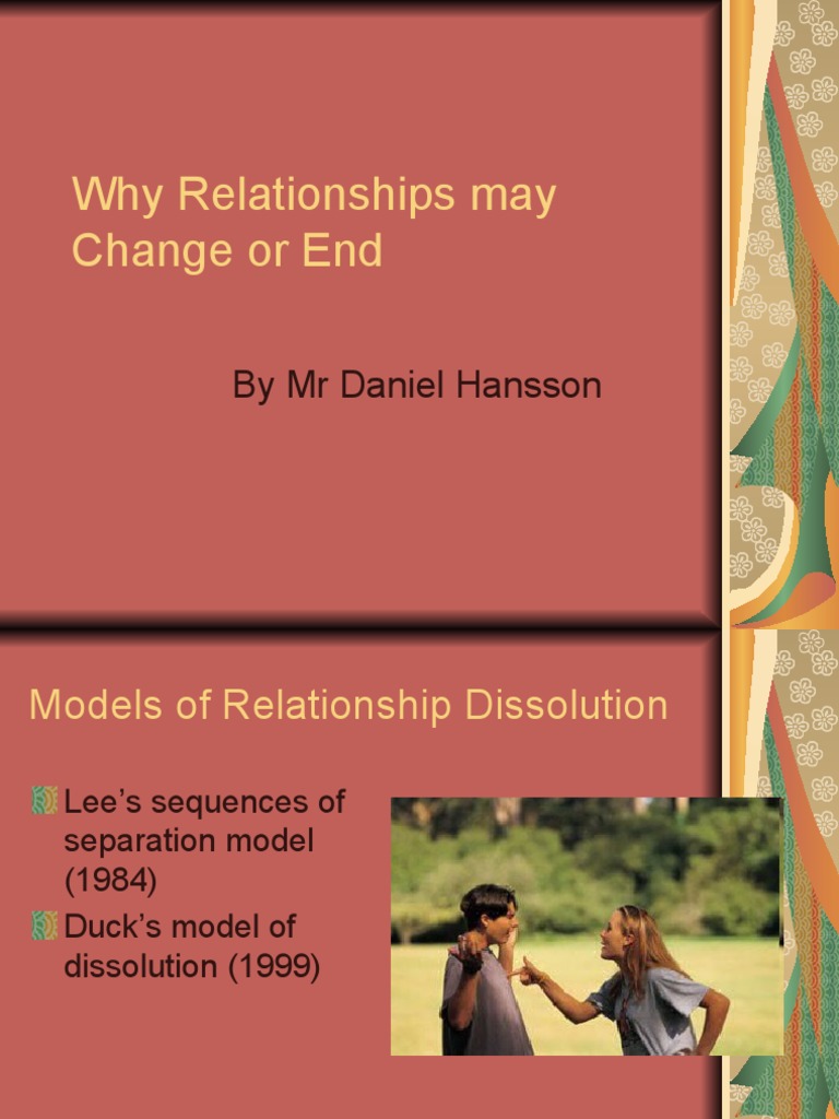 Duck's Model of Relationship Dissolution | PDF | Psychology | Social ...