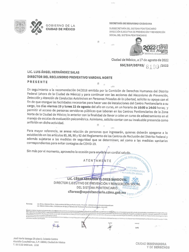 OFICIO Acceso RPVN | PDF