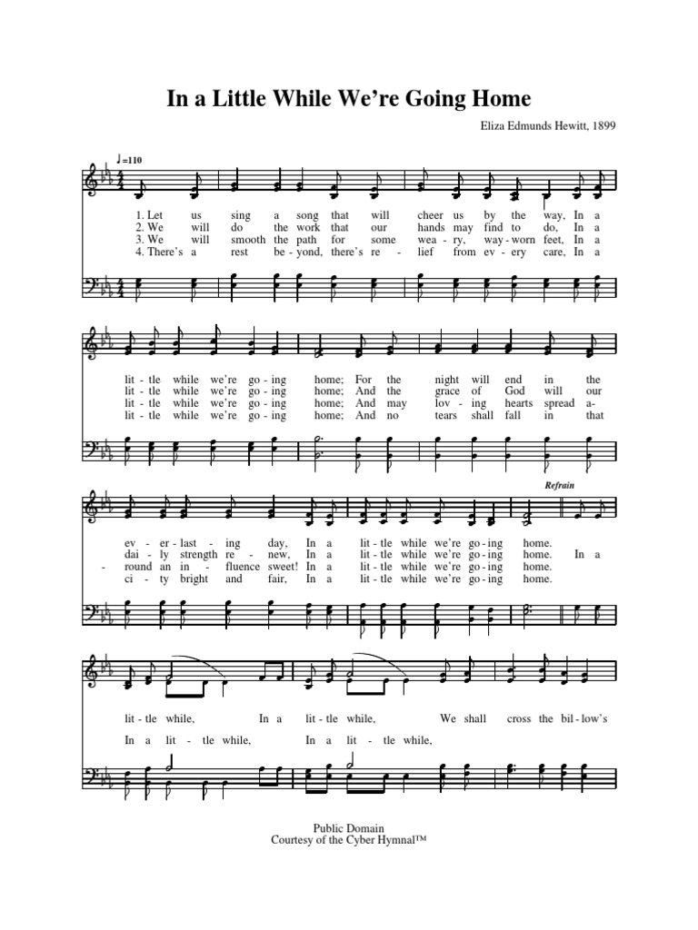 In A Little While Were Going Home | PDF