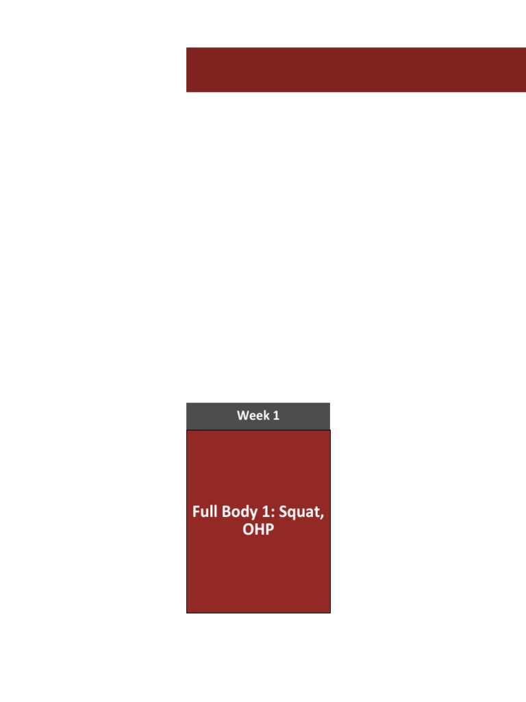 Powerbuilding 4x Spreadsheet | PDF