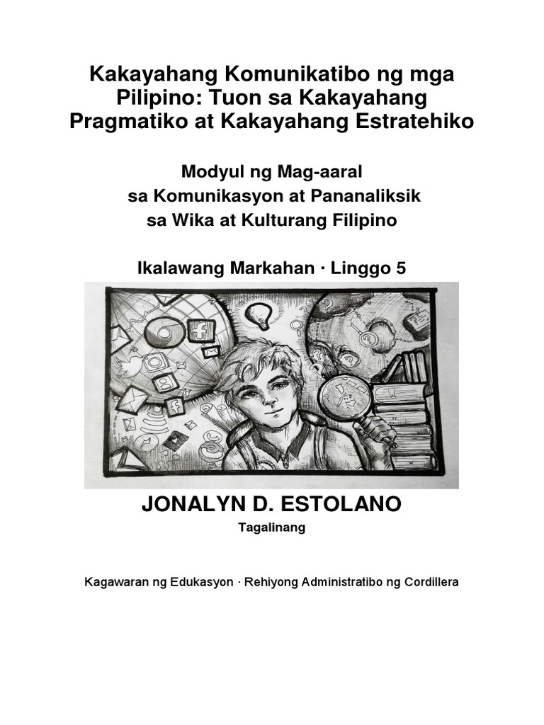 Fil11 12 Q2 W5 Kakayahang Pragmatiko Estratehiko Estolano v4 | PDF