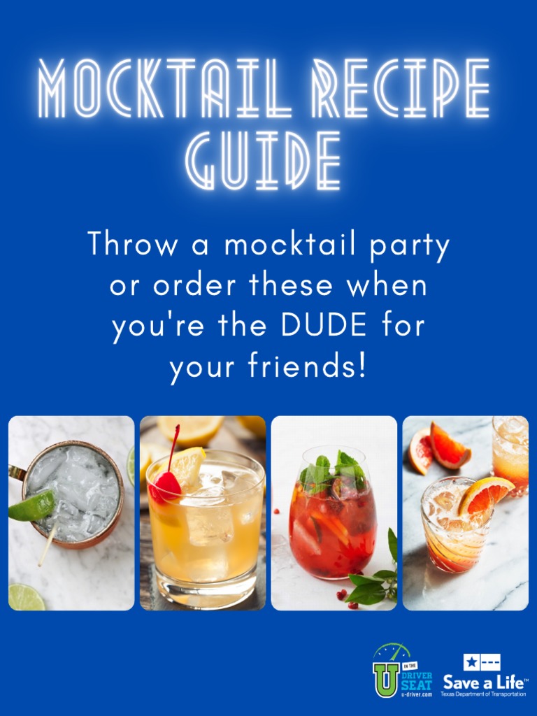 Mocktail Party: Recipes for Non-Alcoholic Drink Options to Please Every ...