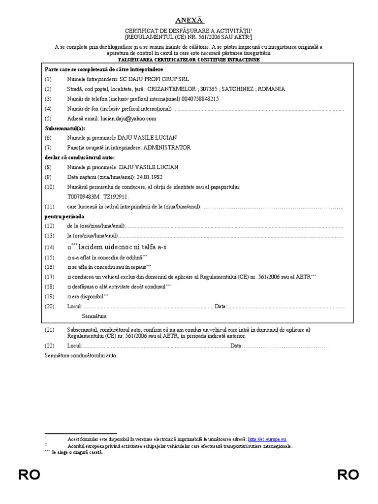 Foaie de Concediu | PDF