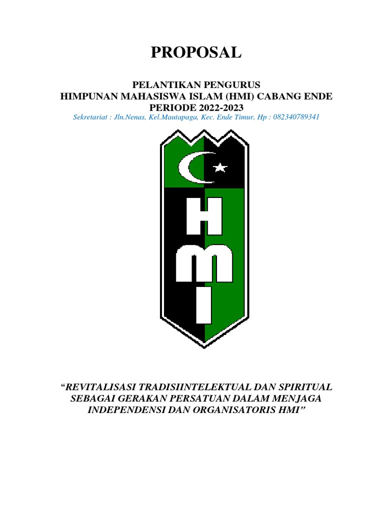 Pelantikan Pengurus HMI Ende 2022-2023 | PDF
