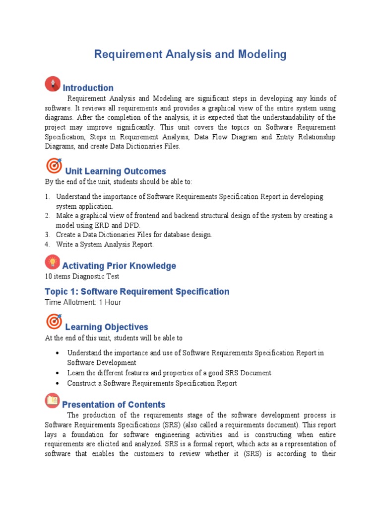 Requirement Analysis and Modeling | PDF | System | Systems Science
