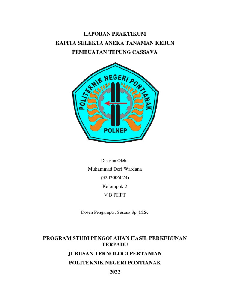 LAPORAN (Tepung Casava) KSATK (Muhammad Deri Wardana - 5B PHPT) | PDF