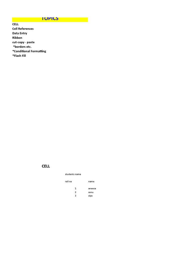 Excel Data Management Techniques | PDF
