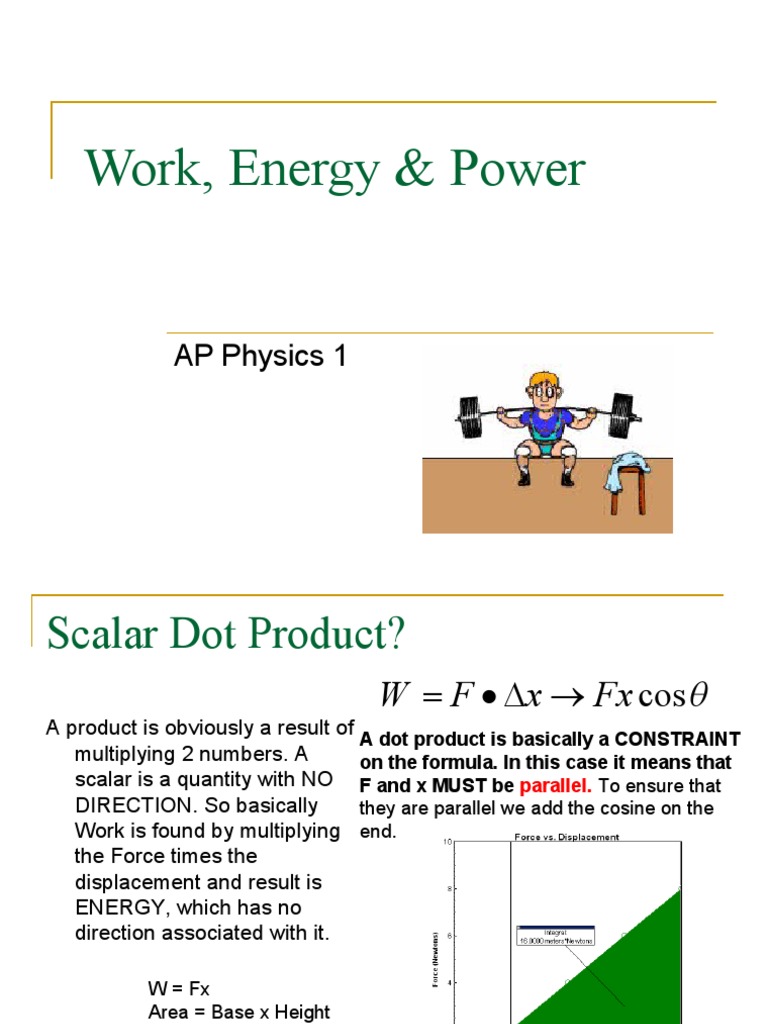 AP Physics 1 - Ch 5 Work and Energy | PDF
