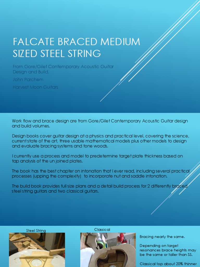Falcate Braced Medium Sized Steel String | PDF | Guitars | Musical ...