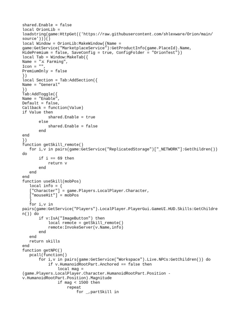 Anime Warriors Auto Farm | PDF | Software | Computing