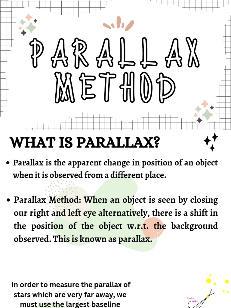 Parallax Method: How Astronomers Measure Distances to Stars | PDF ...