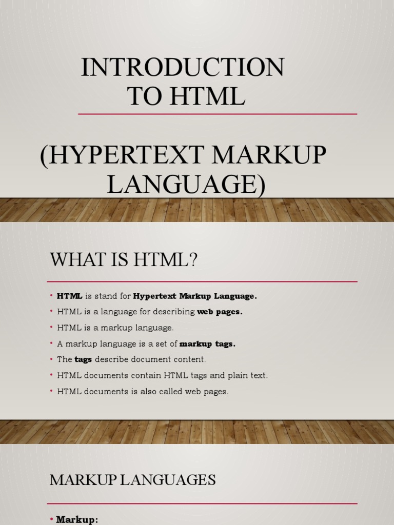 Introduction Pdf Html Element Html