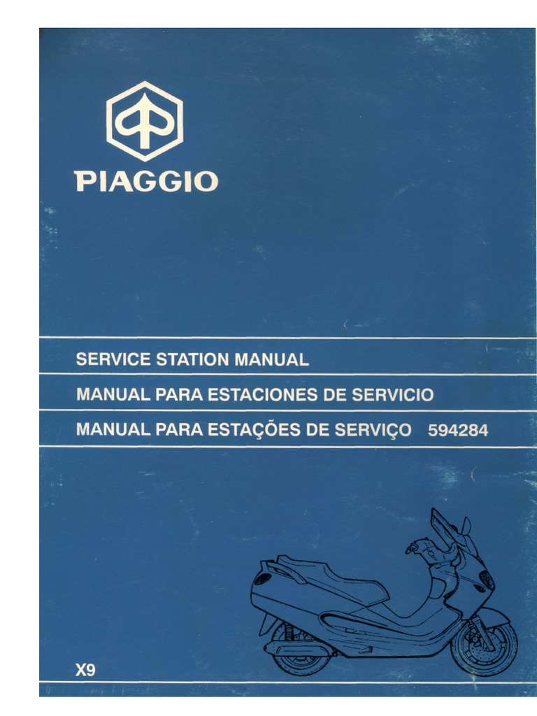 (PIAGGIO) Manual de Taller Piaggio X9 125cc | Descargar gratis PDF | Engines | Vehicles