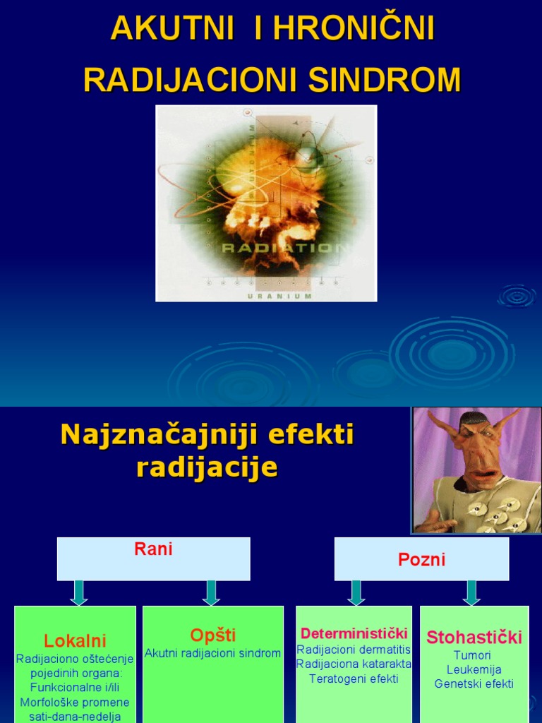 Akutni I Hroni Ni Radijacioni Sy2015 | PDF