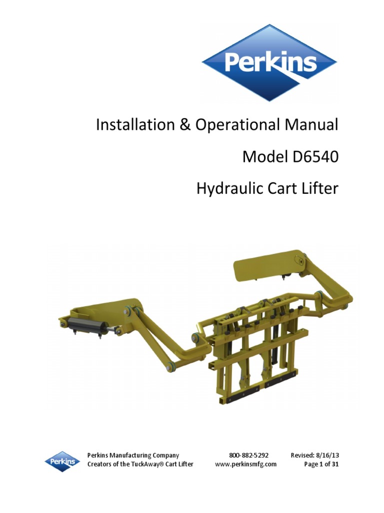 Perkins Hydraulic Lifter Garbage Containers 6291568 | PDF | Valve | Truck