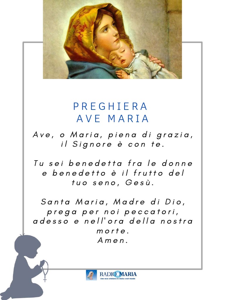 Ave Maria Preghiera | PDF