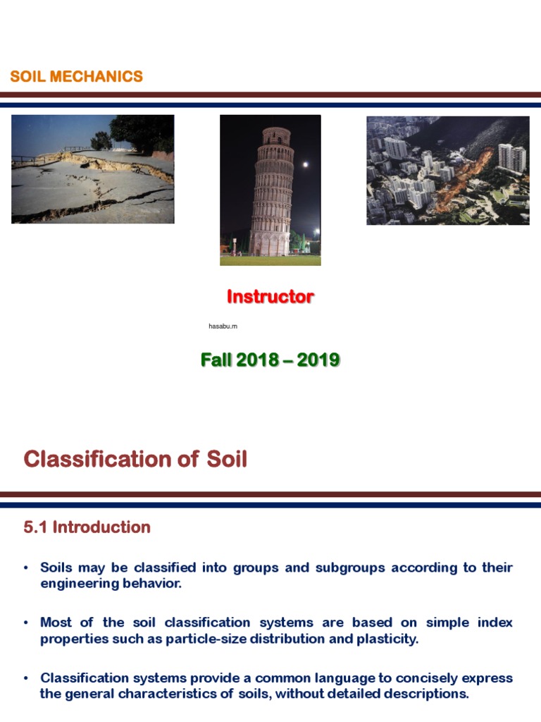 4 Classification of Soil | PDF | Silt | Geomorphology
