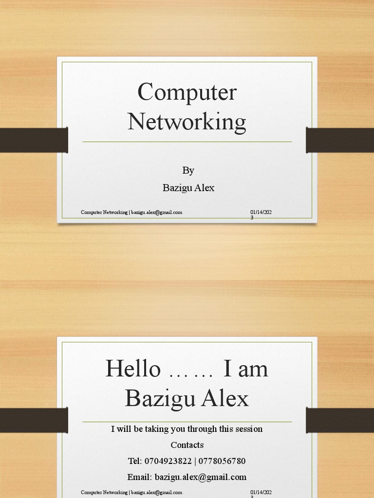 Computer Networing Training Content Outline | PDF