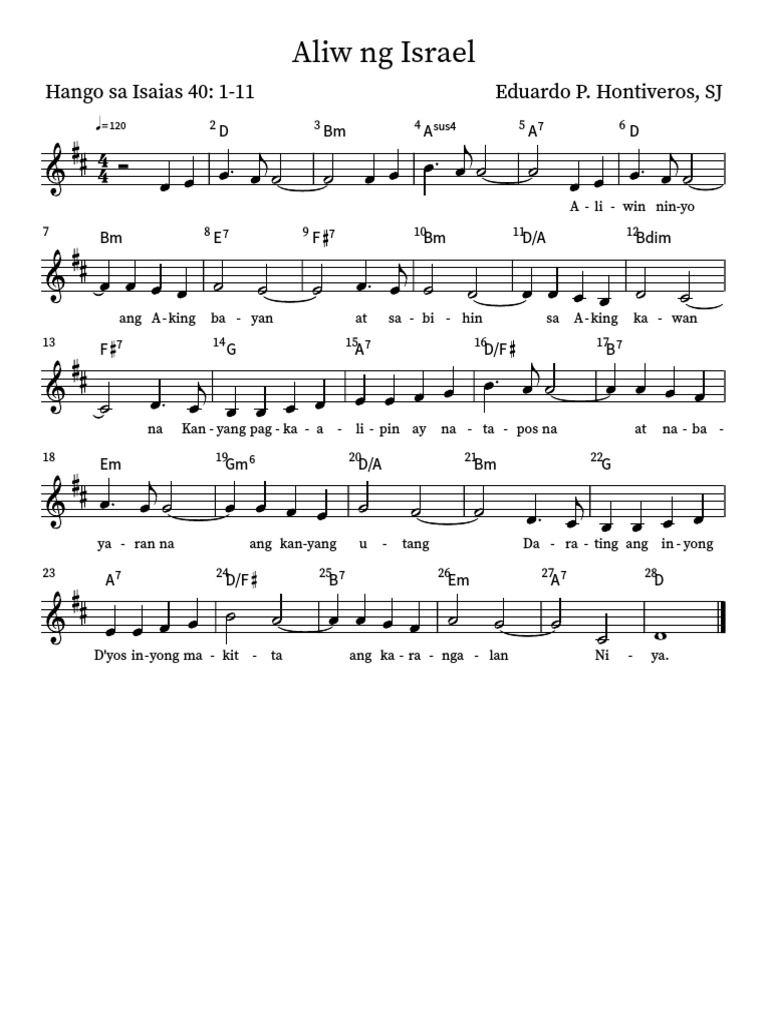 Aliw NG Israel | PDF