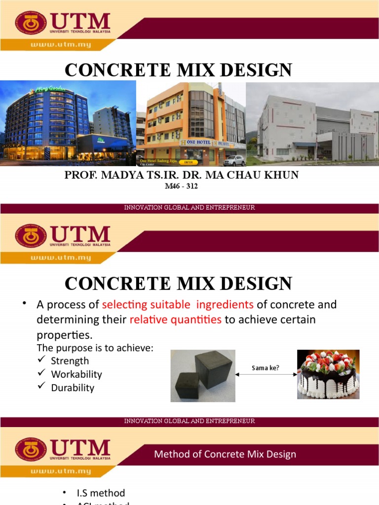 Mix Design | PDF | Concrete | Cement